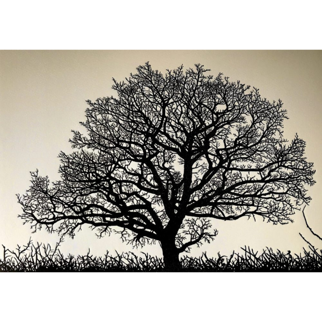 Richard Shimell: Hedge Oak limited edition linoprint | FOLDE Dorset