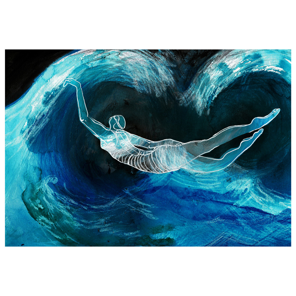 Ilse Black: Gliding Through the Waves print | FOLDE Dorset